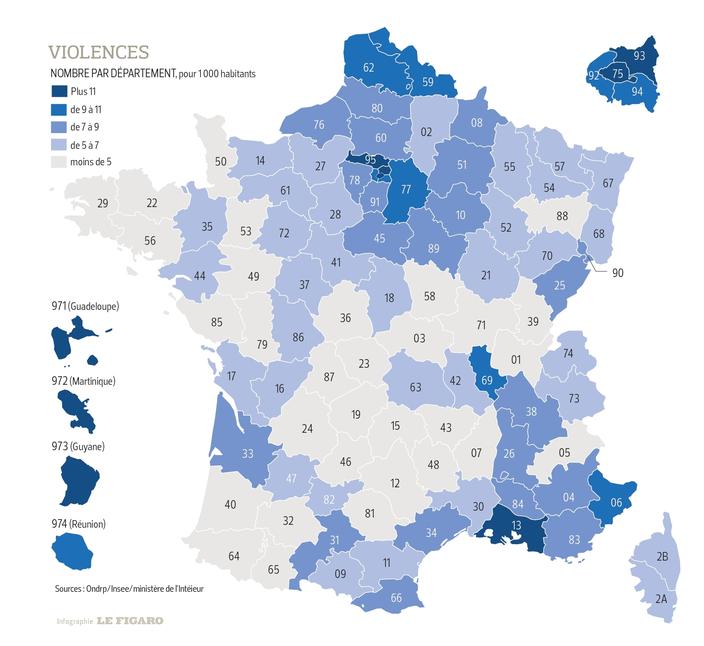 Découvrez la carte des crimes et délits en France et dans le Grand Paris
