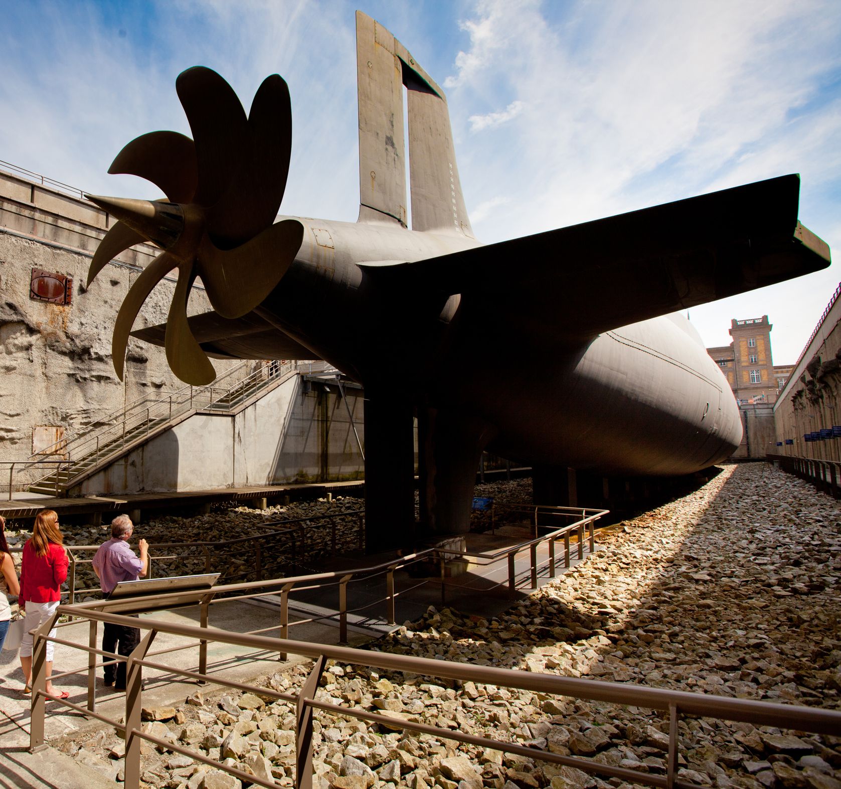 Dans les entrailles du sous-marin Le Redoutable à Cherbourg