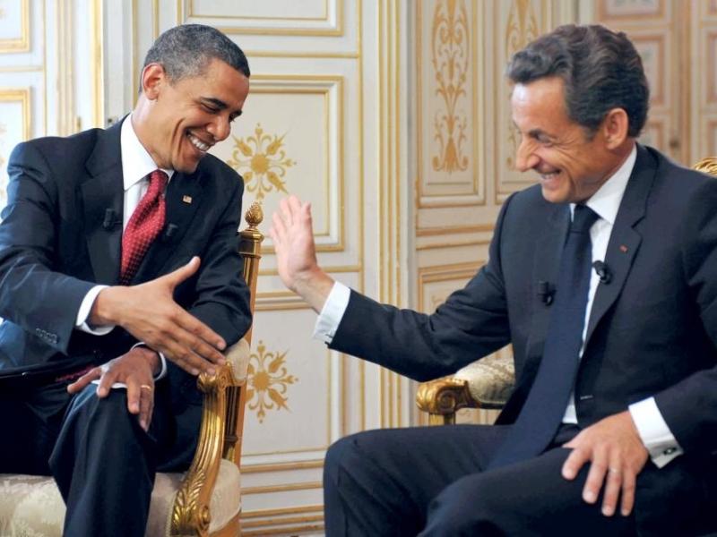 Sarkozy et Obama affichent leur amitié