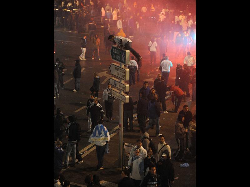 Explosion de joie dans les rues de Marseille