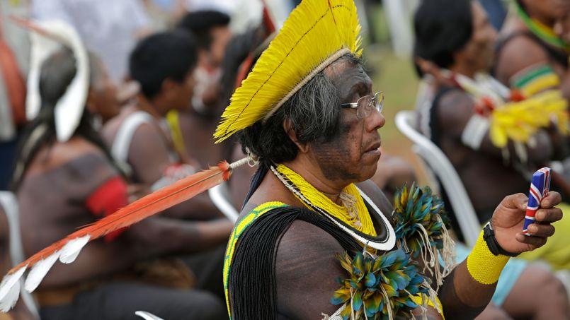 Les indigènes mobilisés à Brasilia