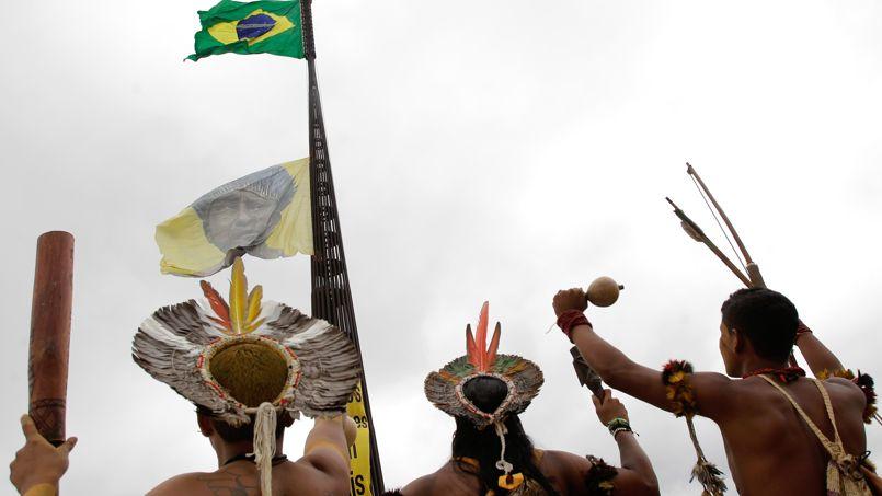 Les indigènes mobilisés à Brasilia