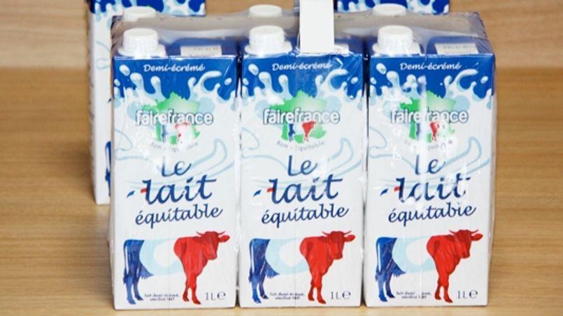 La première brique de lait équitable «made in France» en magasin
