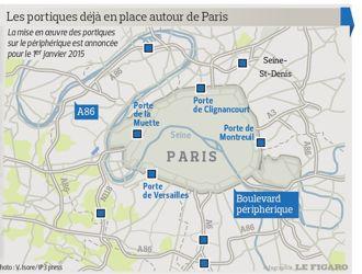 Le «périph» parisien à l'heure de l'écotaxe