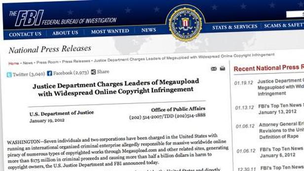 Megaupload : le FBI révèle les coulisses du piratage organisé