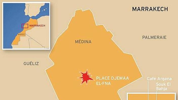 Marrakech : la bombe aurait été déclenchée à distance