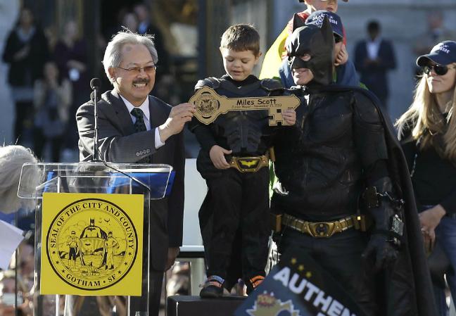 Un mini Batman enthousiasme les Etats-Unis et Barack Obama