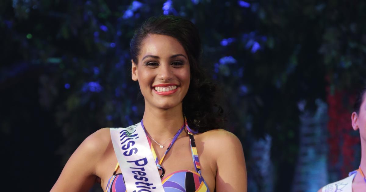 Cécile Bègue, la nouvelle miss Prestige reçoit sa couronne