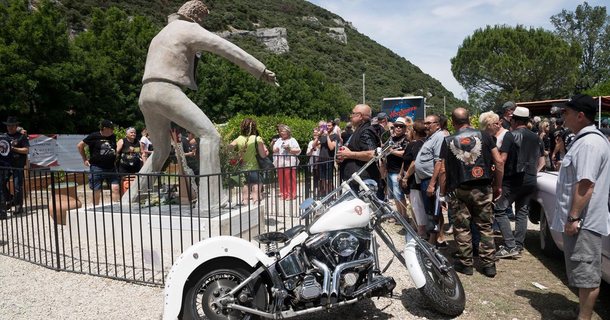 PHOTOS - Une statue de Johnny Hallyday haute de 3 mètres inaugurée en ...