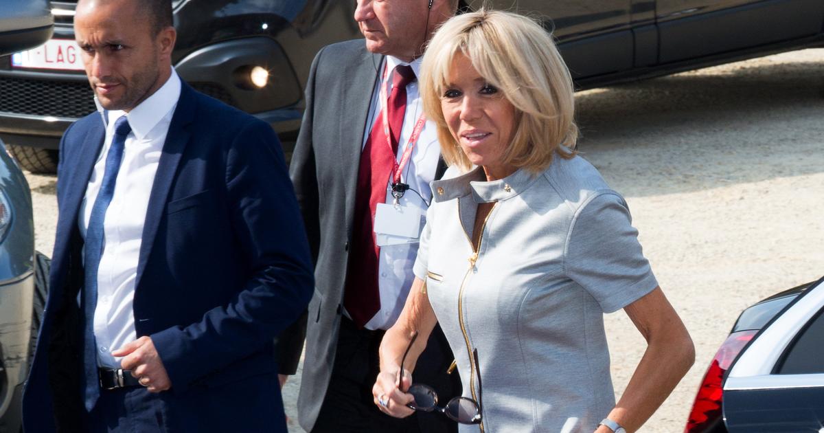PHOTOS – Brigitte Macron, sublime en robe courte Louis Vuitton