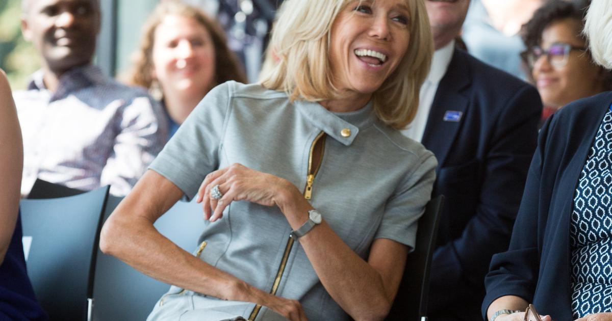 PHOTOS – Brigitte Macron, sublime en robe courte Louis Vuitton