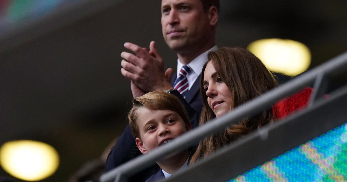 PHOTOS - Le prince George supporter de l'Angleterre pour l'Euro 2021