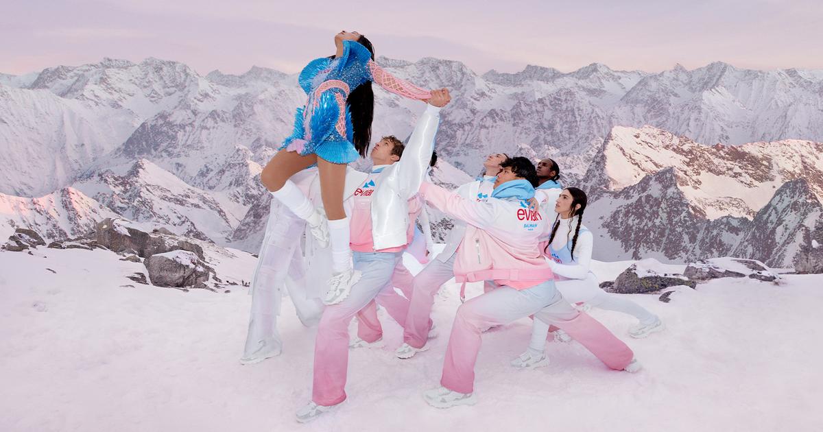 GALA GLAM - Balmain x Evian : pourquoi cette collaboration nous met l’eau à la bouche