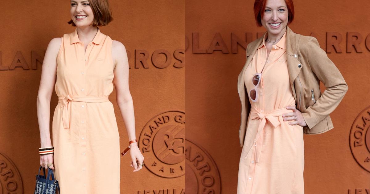 PHOTOS – Élodie Frégé et Natasha St-Pier portent la même robe Lacoste à ...