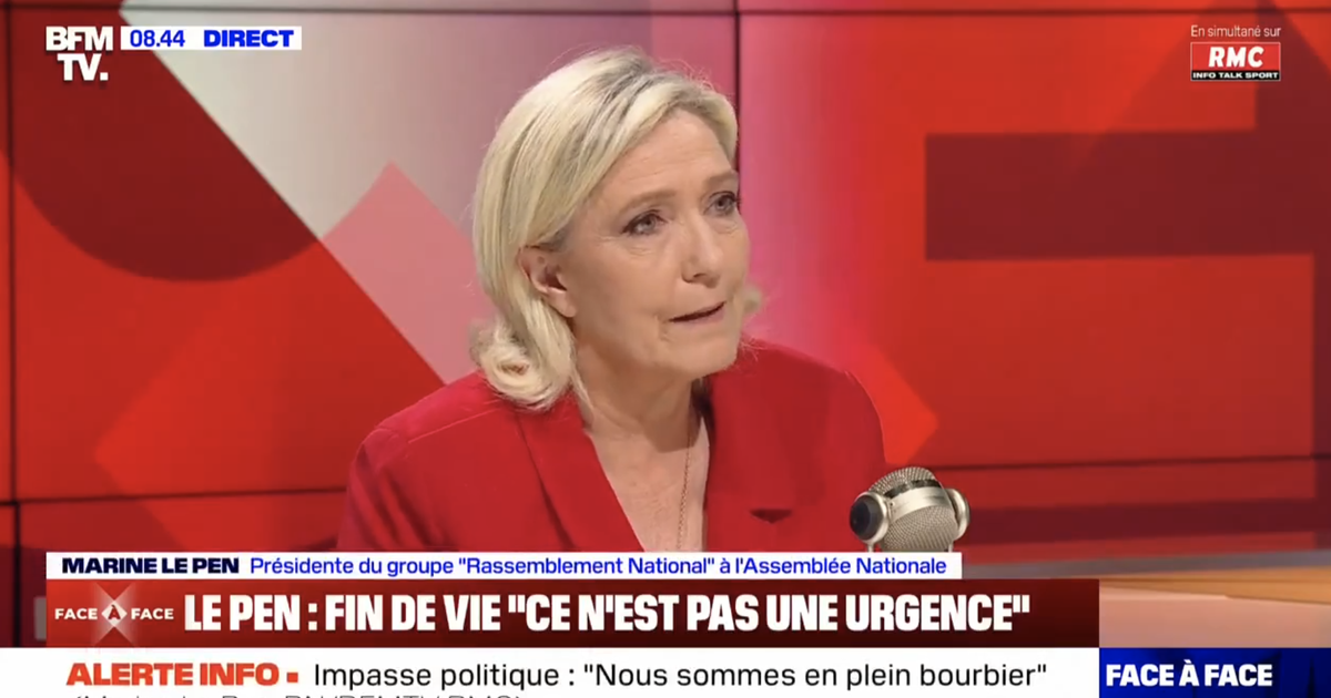 “On ne peut pas dîner avec un opposant ?” : Marine Le Pen assume sa ...