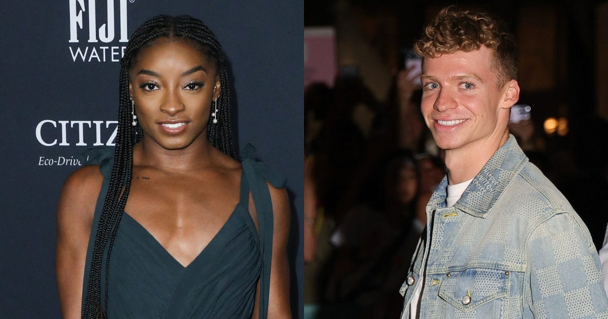 PHOTOS - Simone Biles et Léon Marchand réunis jusqu'au bout de la nuit ...