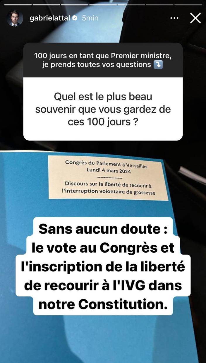 Gabriel Attal fait le bilan de ses 100 premiers jours à Matignon et ...