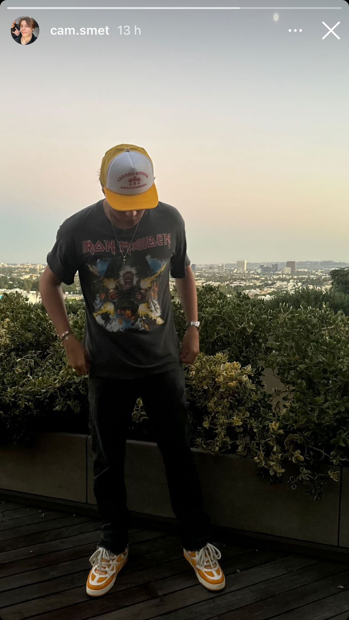 PHOTO - David Hallyday : son fils Cameron cultive l’esprit rock’n’roll ...