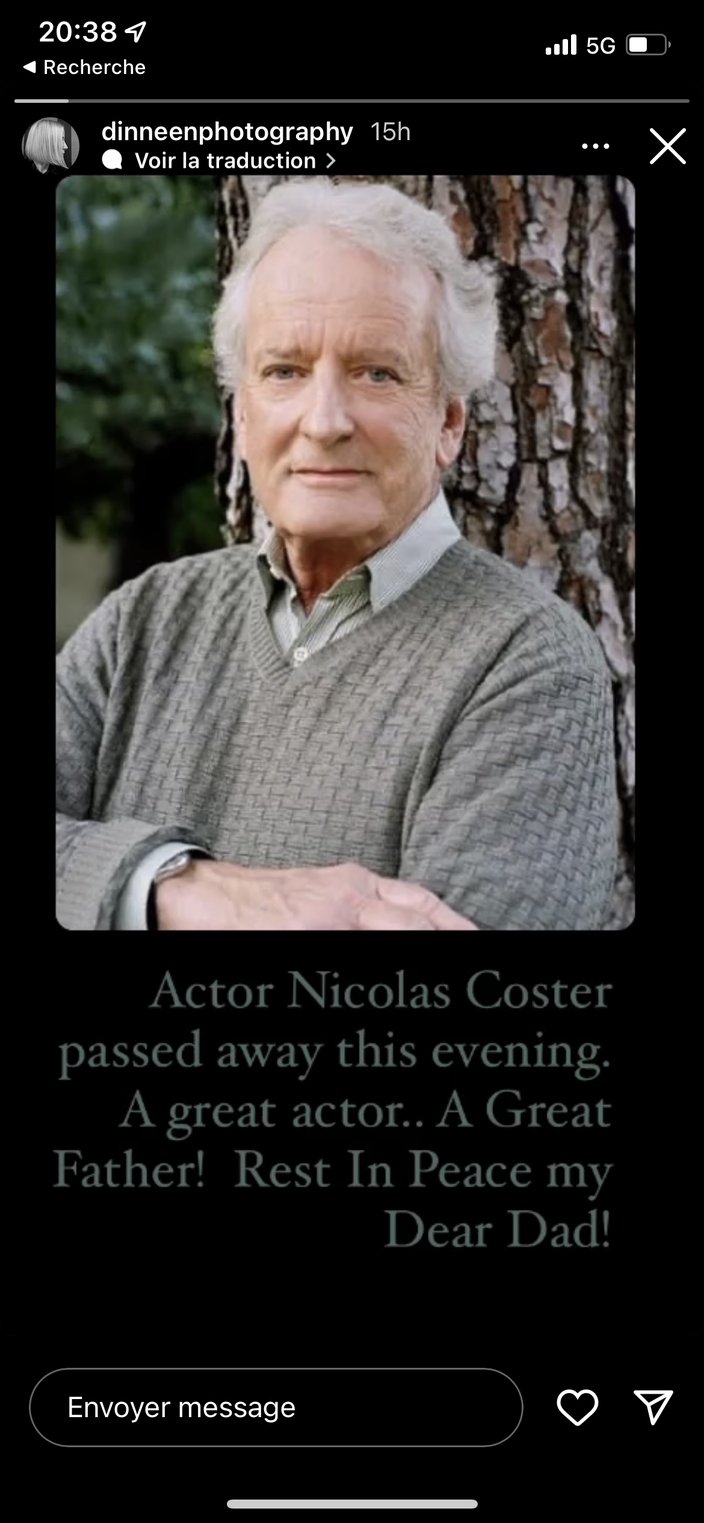 Nicolas Coster est mort : l’acteur de Santa Barbara avait 89 ans