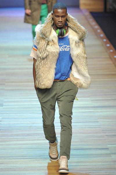 La fourrure gagne la mode homme