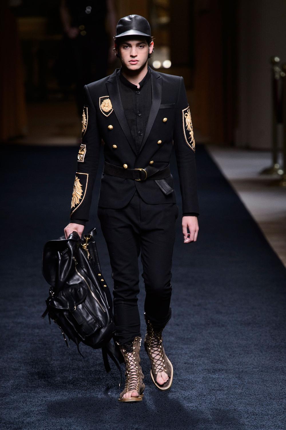 Défilé Balmain Printemps-été 2016 Homme