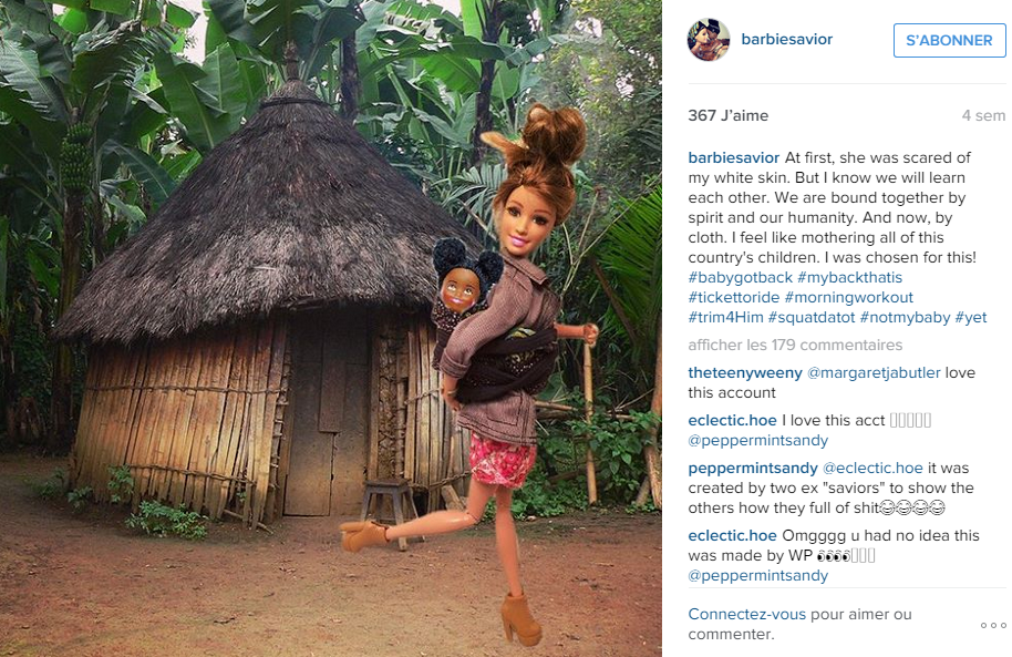 Instagram : quand Barbie se moque des selfies de certains humanitaires