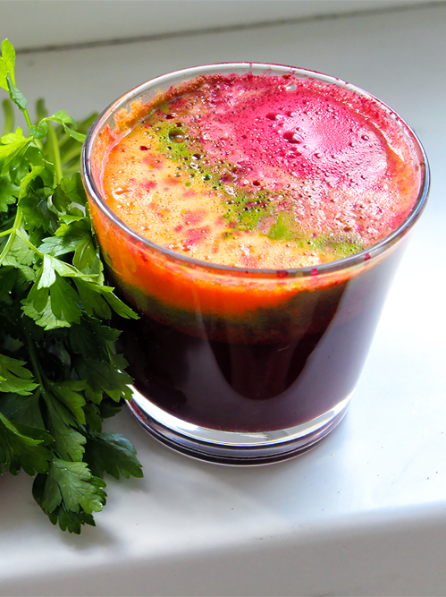 Recette jus de chou rouge, orange, fruits rouges et estragon - Cuisine ...