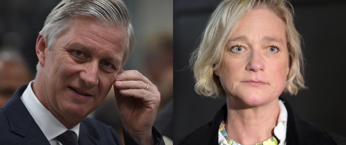 Delphine Boël a rencontré son demi-frère, le roi Philippe de Belgique ...