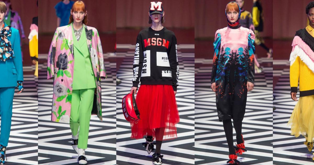 Défilé MSGM Automne-hiver 2017-2018 Prêt-à-porter