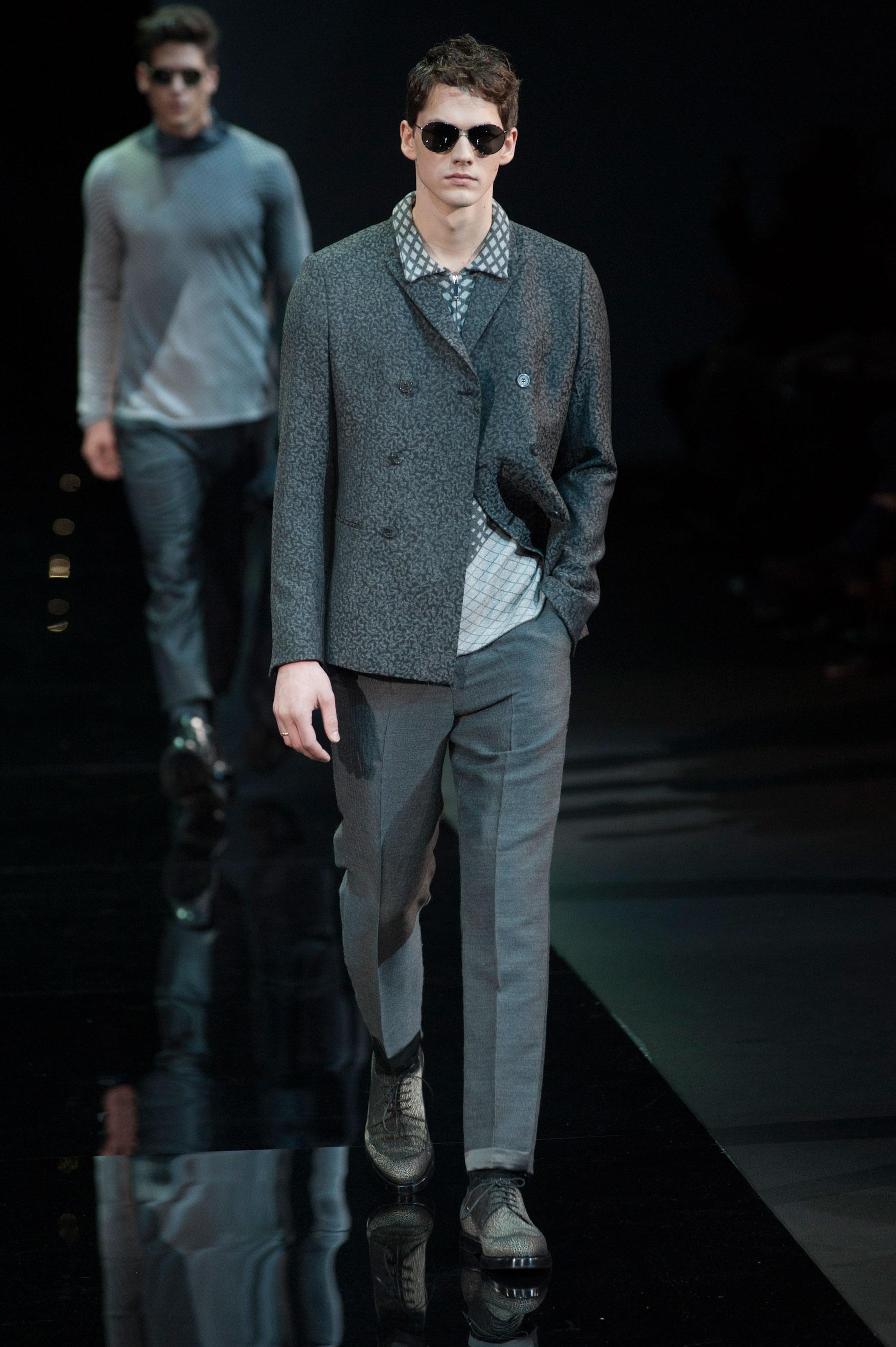 Défilé Emporio Armani Automne-hiver 2014-2015 Homme - Madame Figaro