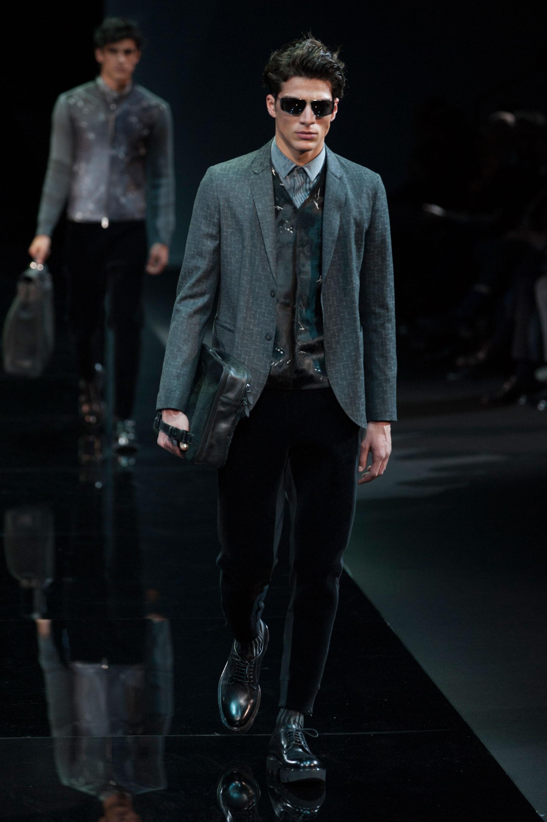 Défilé Emporio Armani Automne-hiver 2014-2015 Homme - Madame Figaro