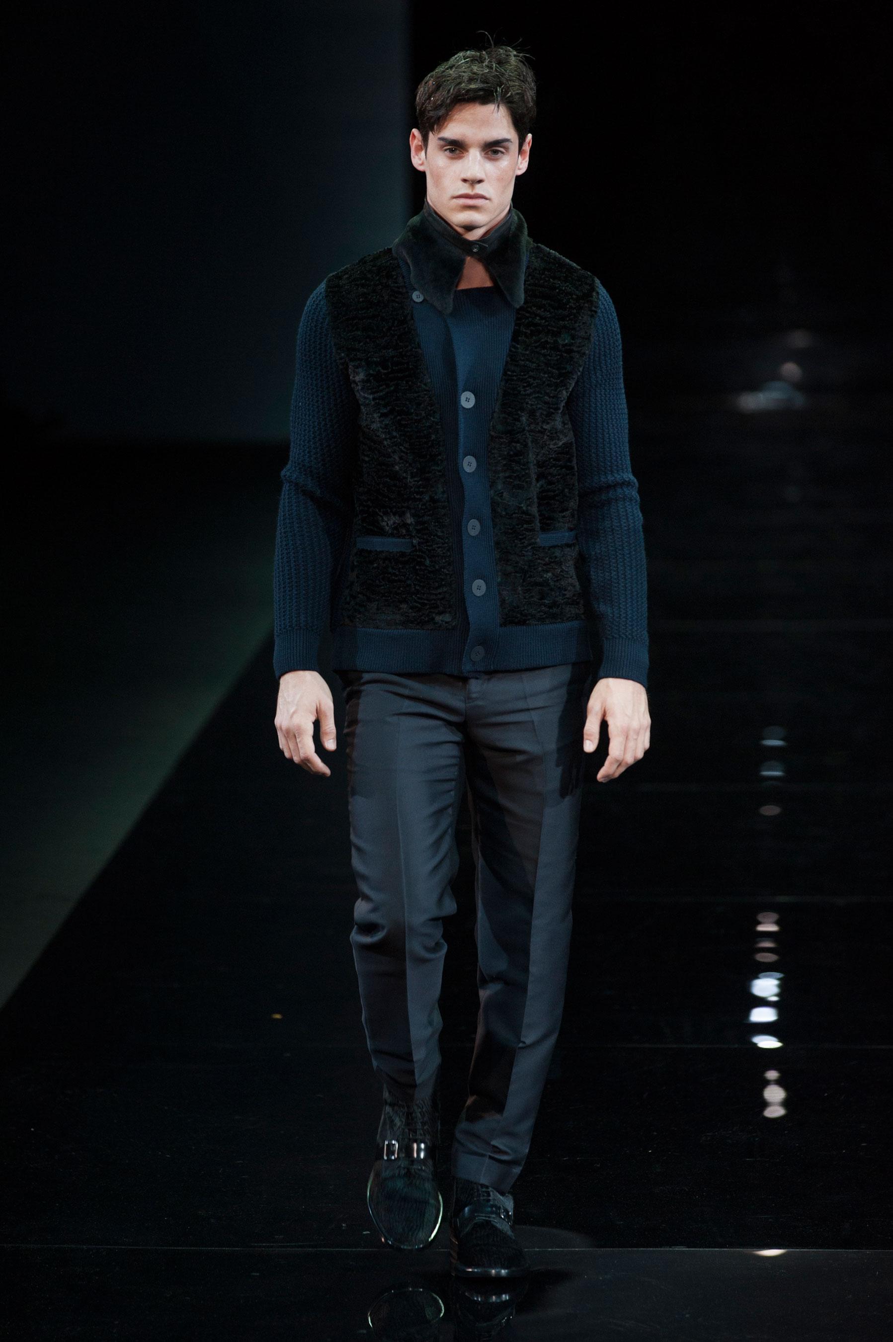 Défilé Emporio Armani Automne-hiver 2014-2015 Homme - Madame Figaro