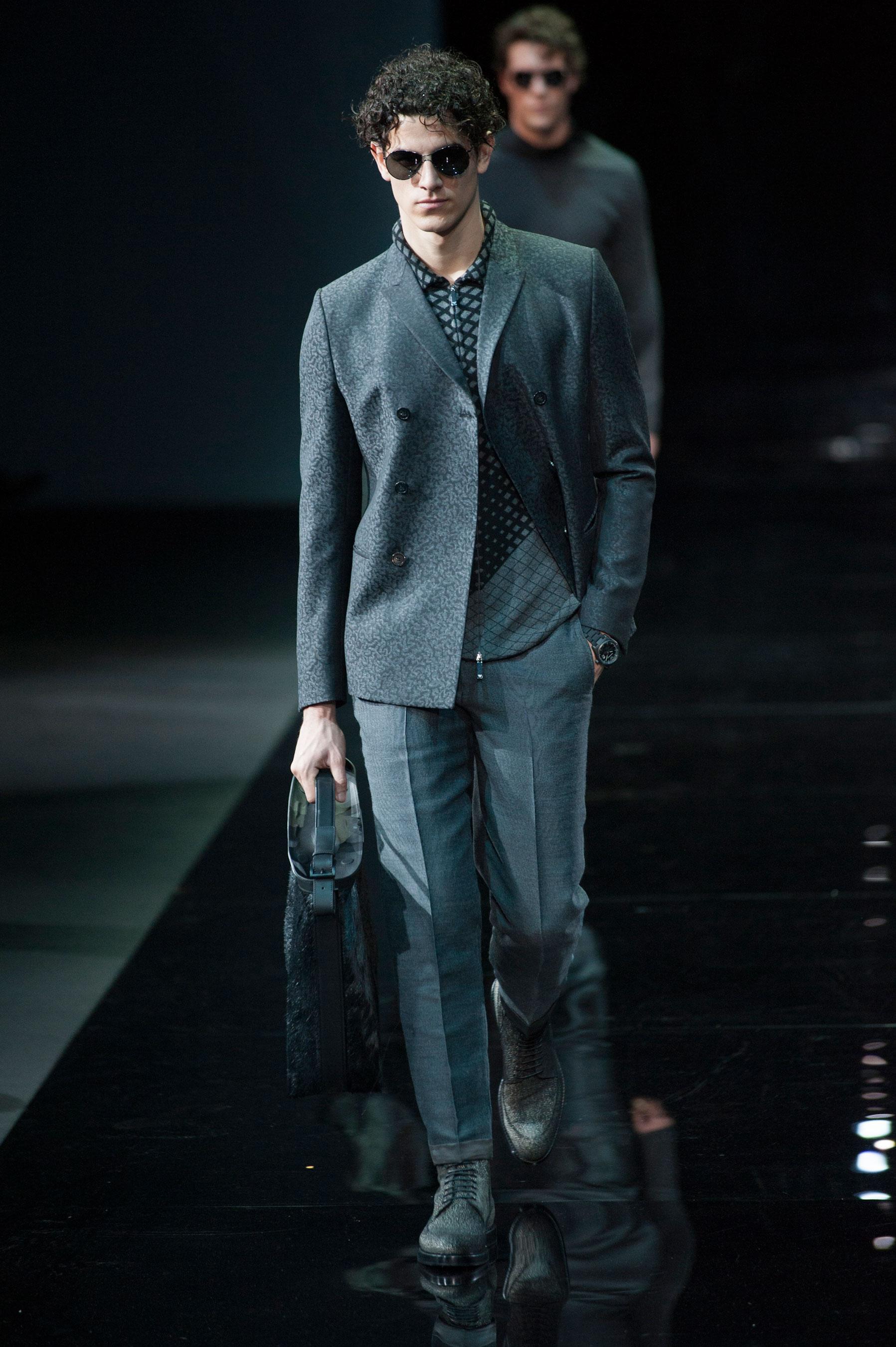 Défilé Emporio Armani Automne-hiver 2014-2015 Homme - Madame Figaro