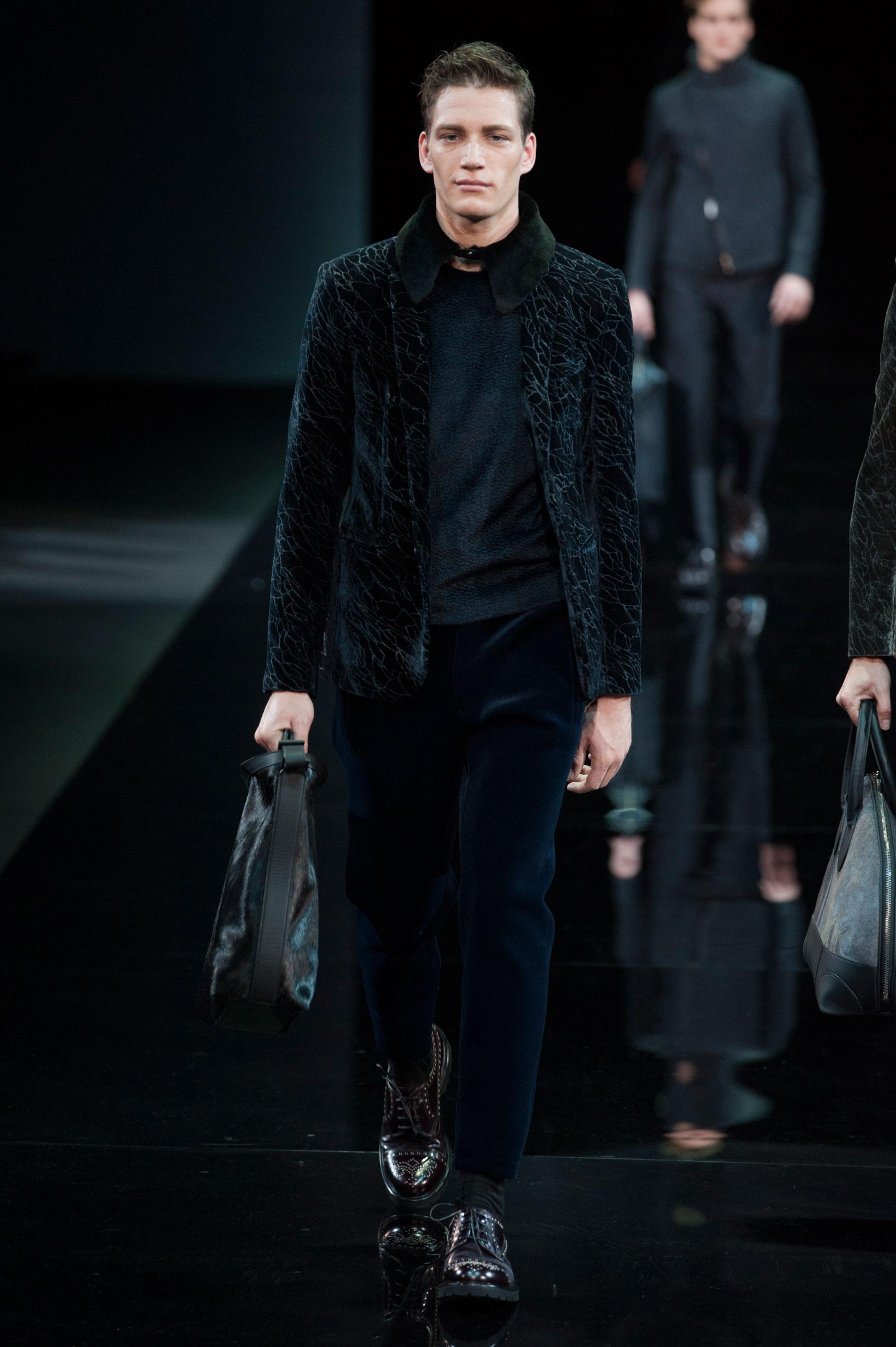 Défilé Emporio Armani Automne-hiver 2014-2015 Homme - Madame Figaro