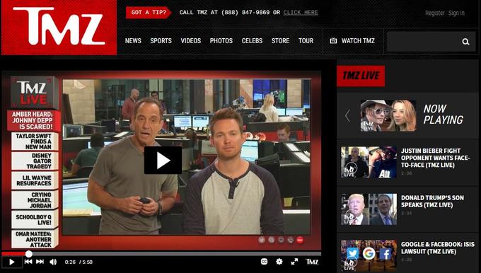 TMZ, le site people qui fait trembler les stars