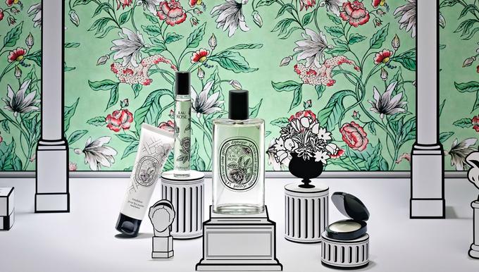 Antoinette Poisson habille la collection Rosa Mundi de Diptyque