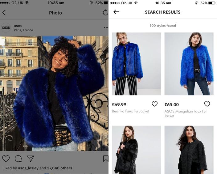 Style Match, l'application d'Asos pour retrouver les pièces sur ...