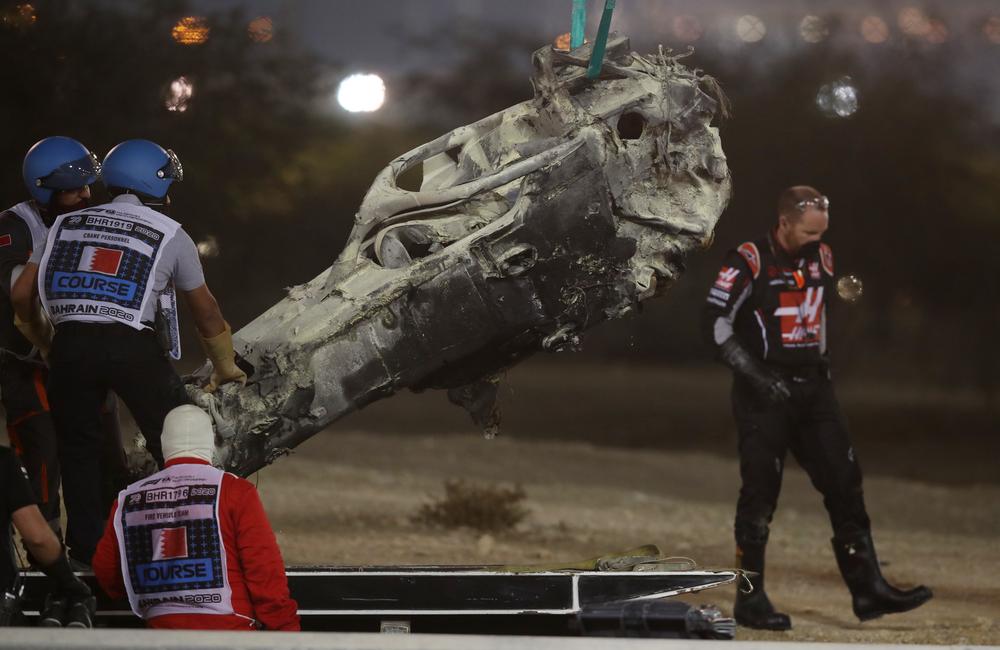 Romain Grosjean miraculé: les images du crash à Bahreïn