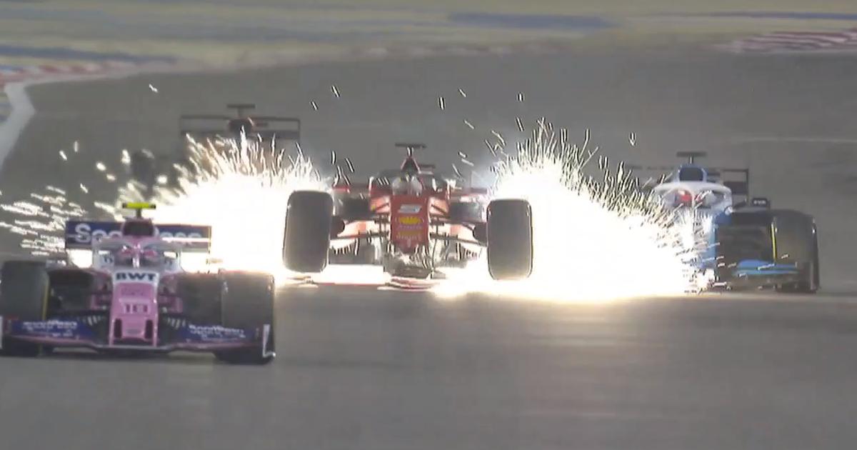 Quand l'aileron de Vettel explose en plein grand prix (vidéo)