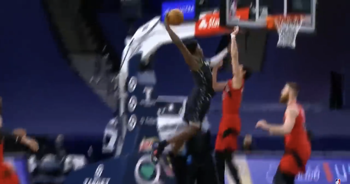 NBA : le dunk de l'année pour Anthony Edwards ? (vidéo)