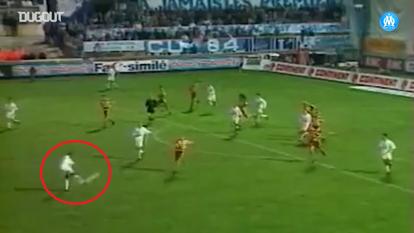 Lens-Marseille : la volée pure d'Hamada Jambay avec l'OM en 1996