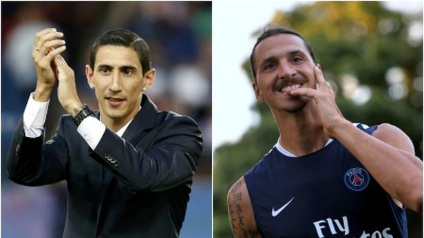Le PSG avec Ibrahimovic et Di Maria à Monaco