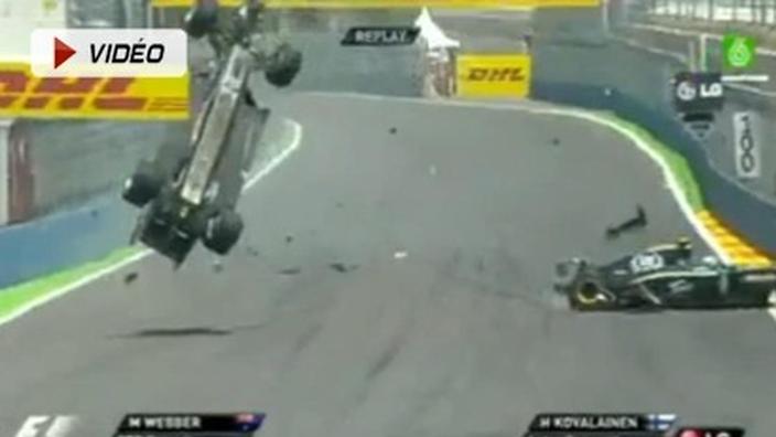 Le crash de Webber