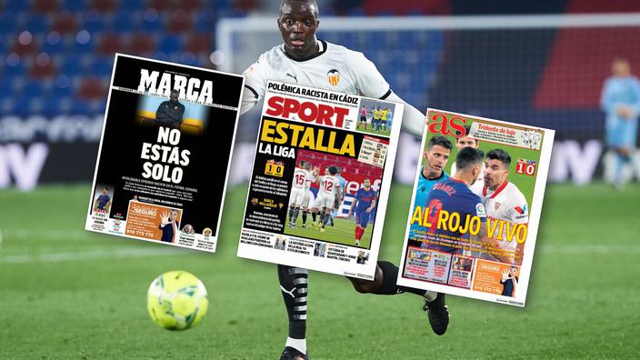 «Tu n'es pas seul», «Stop au racisme», la presse espagnole au soutien de Mouctar Diakhaby